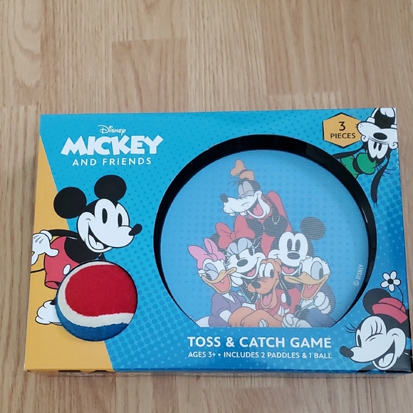 Disney | Toys | Disney Mickey And Friends Blue Toss Catch Set | Poshmark